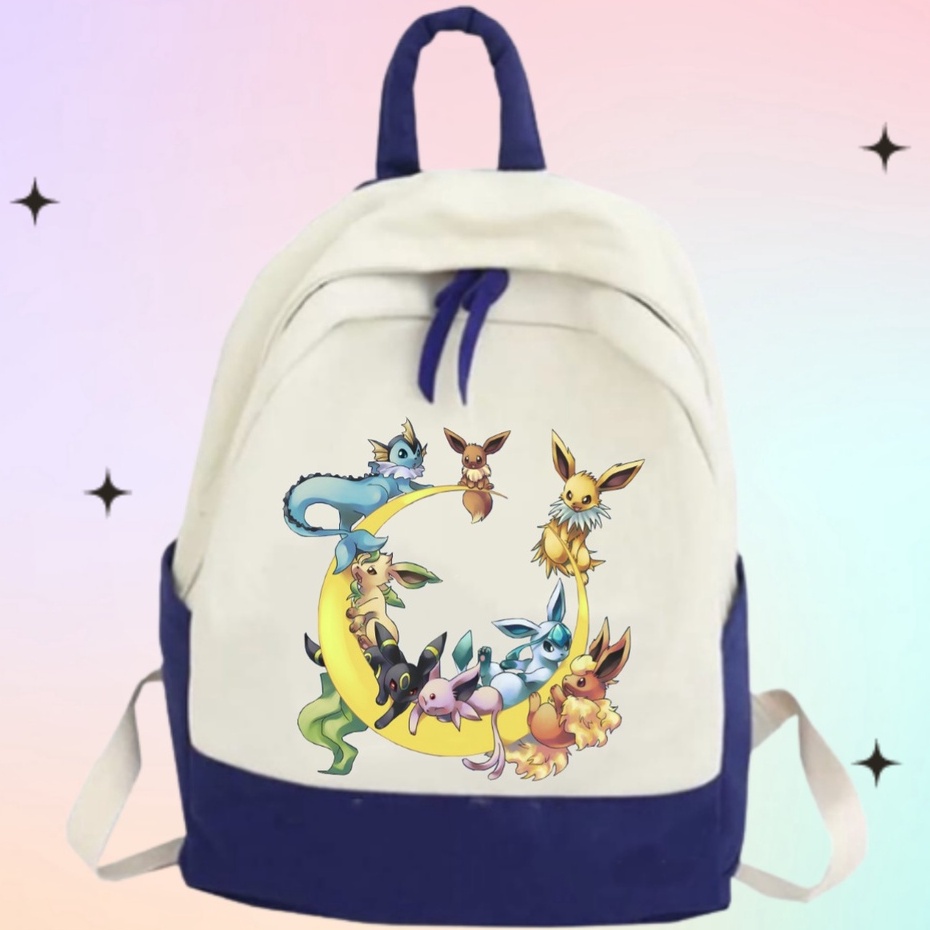 Jual TAS SEKOLAH BACKPACK ANAK SEKOLAH POKEMON GO EEVEE EVOLUTION ...