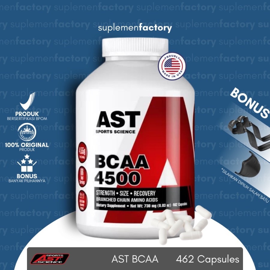Jual AST Bcaa 4500 Mg 462 Kapsul 66 Serving | Shopee Indonesia