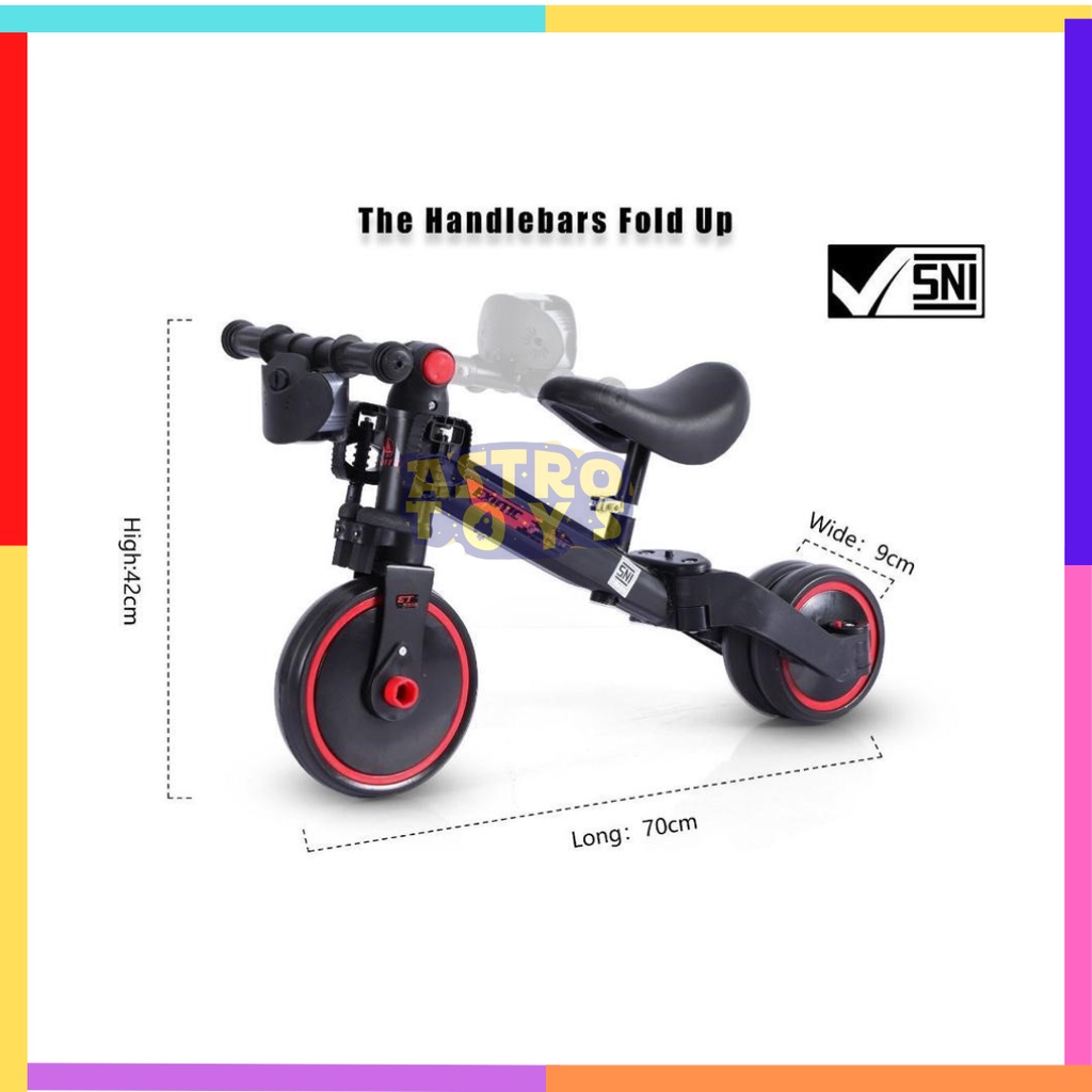 Jual Sepeda Anak Roda 3 balance bike 3in1 Exotic ET5511 | Shopee Indonesia