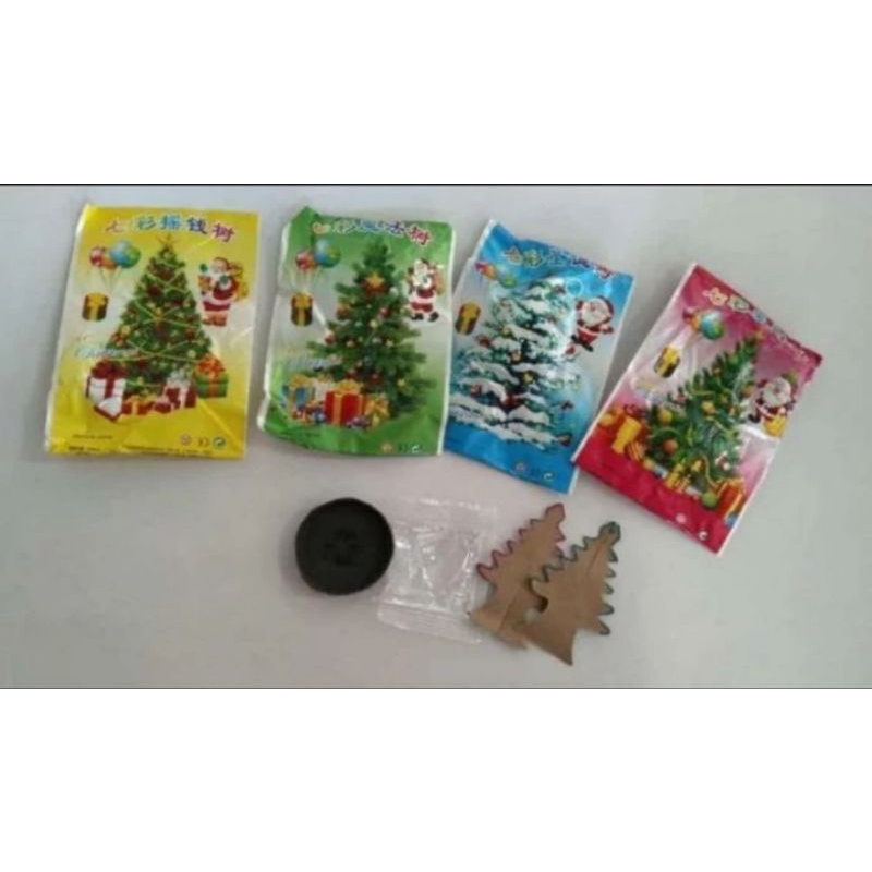 Jual miniatur pohon natal mainan pohon natal tumbuh | Shopee Indonesia