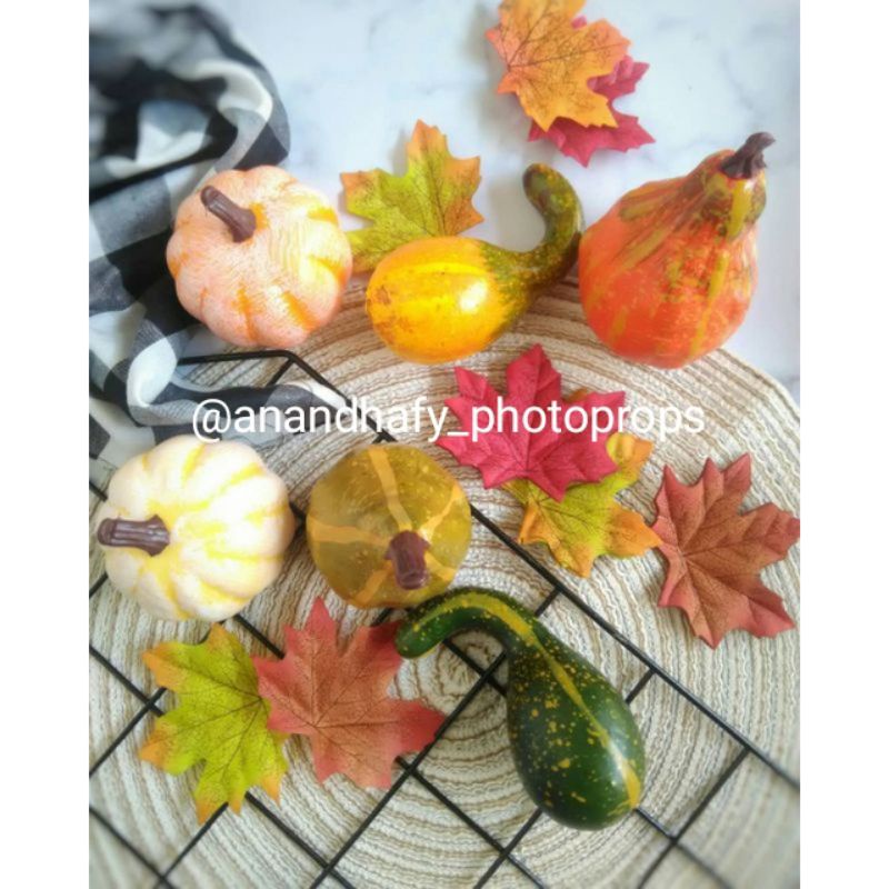 Jual Labu artificial pumpkin artificial buah artifisial aesthetic sayur ...