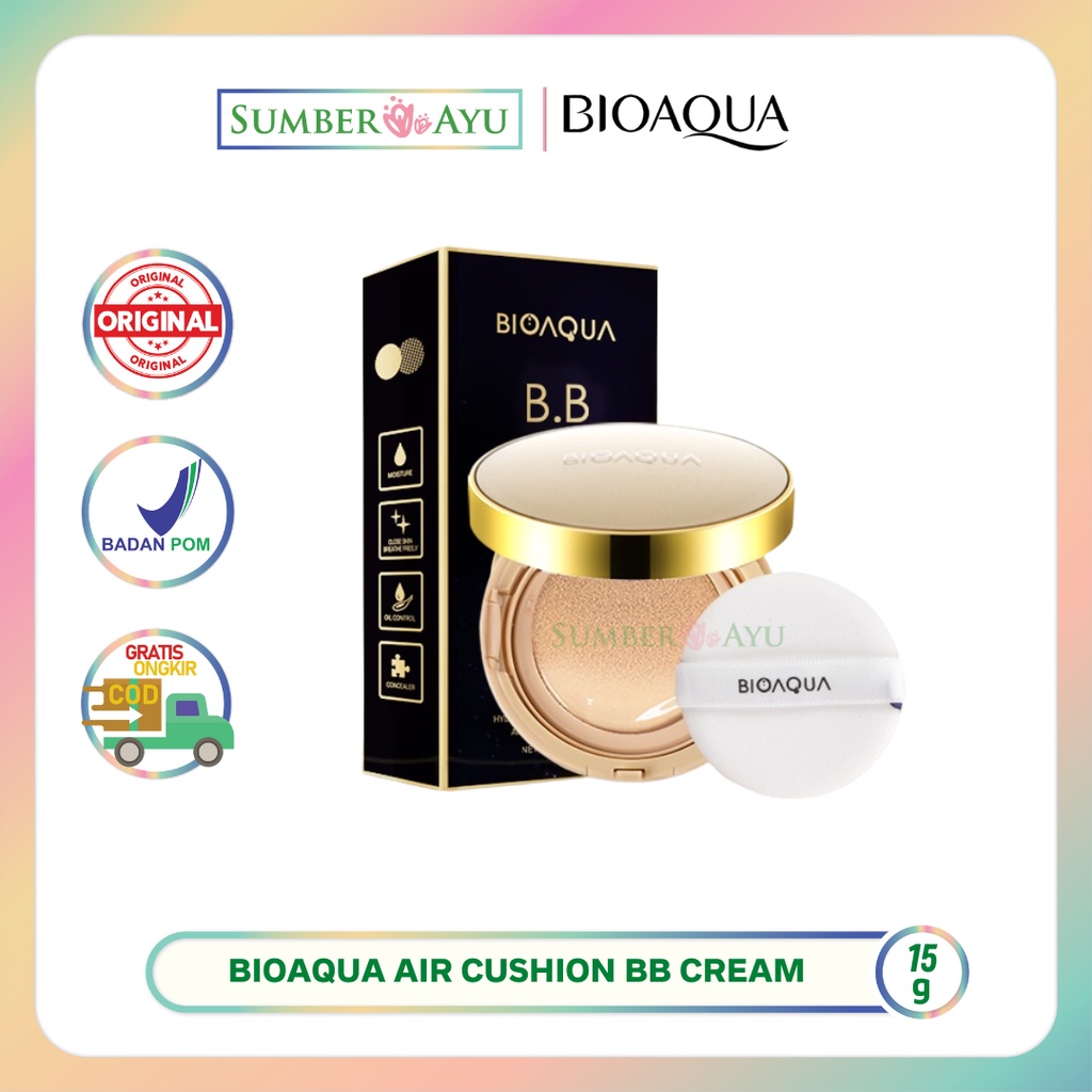 Jual BIOAQUA Hydrating Soft And Flawless Air Cushion B.B Cream | Shopee ...