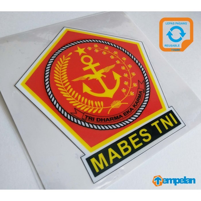 Jual STIKER LEPAS PASANG PREMIUM MABES TNI (TEMPEL DALAM KACA/WIND ...