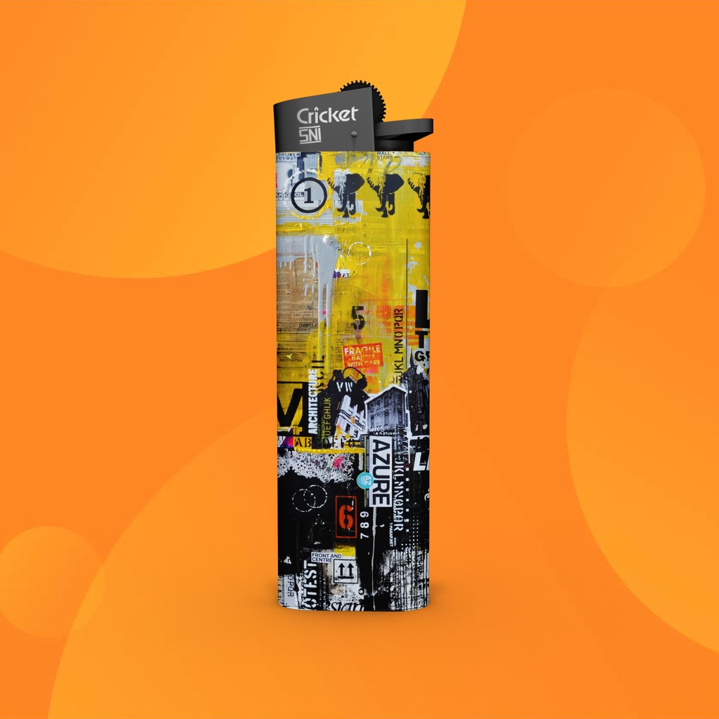 Jual [BM Lighter] Pop Art || Korek Api Aesthetic / Korek Api Cricket ...