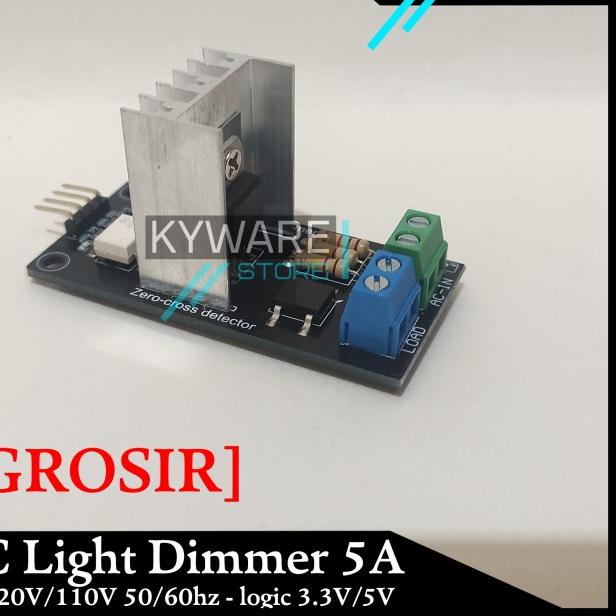 Jual AC Light Dimmer Robotdyn Module 1 Channel 220V 110V logic 5V 3.3V | Shopee Indonesia