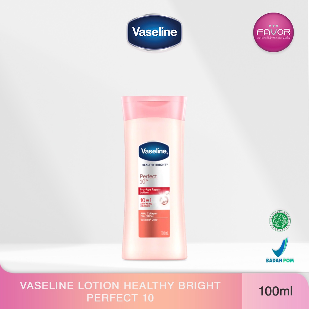 Jual Vaseline Healthy Bright Perfect 10 Lotion 100ml | Shopee Indonesia
