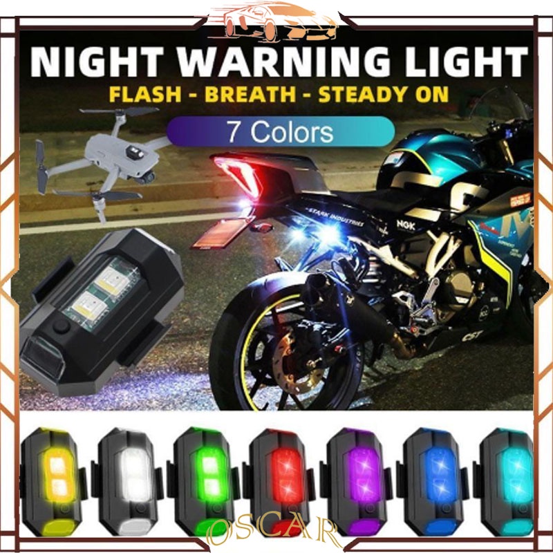 Jual Strobo Lampu LED 7 Warna Universal Anti Tabrakan Untuk Motor ...