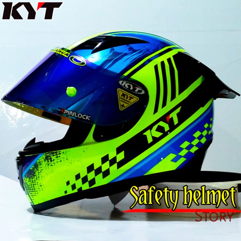 Jual Helm Kyt R-10,Modif Black yellow Series #4 PAKET GANTENG Free kaca ...