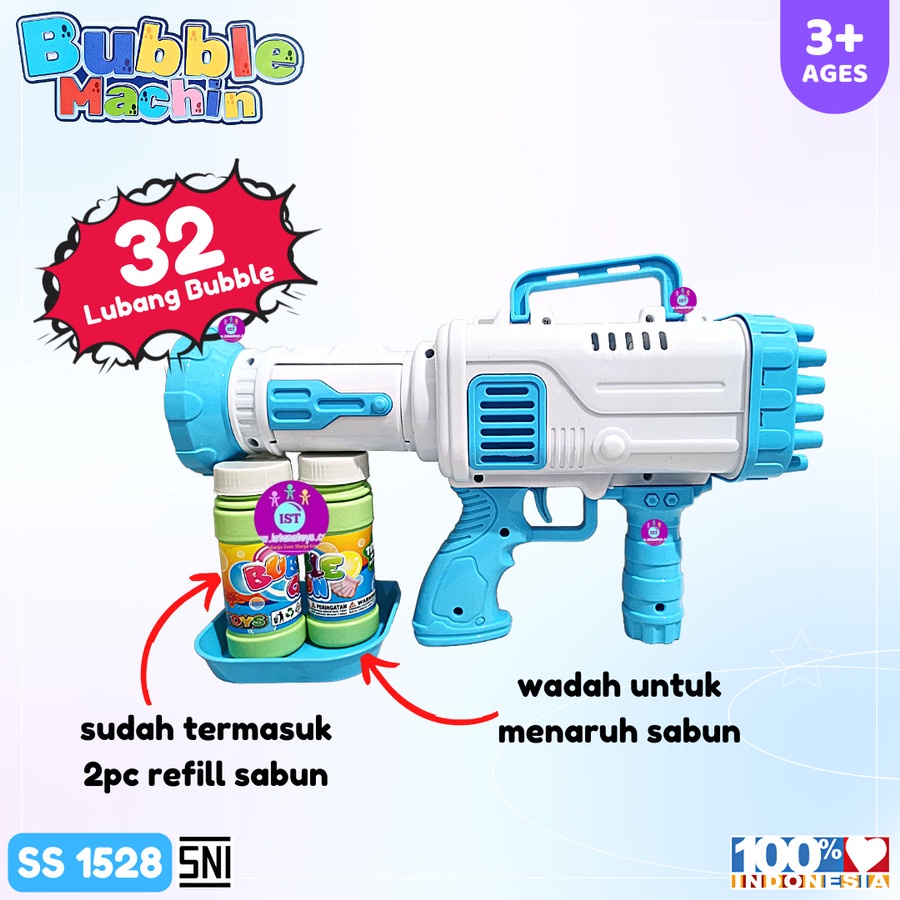Jual OG Mainan Bubble Bazooka Launcher Machine 32 Lubang SS1528 ...