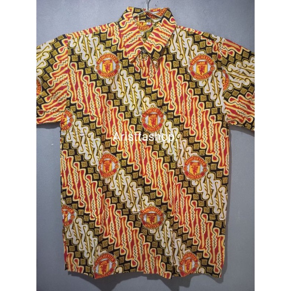 Jual Batik bola /Batik motif Manchester United | Shopee Indonesia