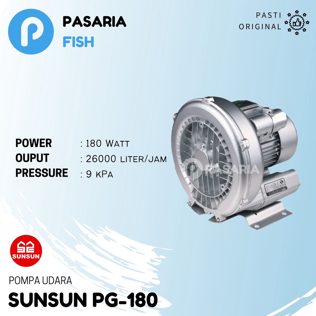 Jual SUNSUN PG180/PG 180 Pompa Udara/Oksigen/Aerator/Airator/Air Pump Kolam/Aquarium/Tambak ...