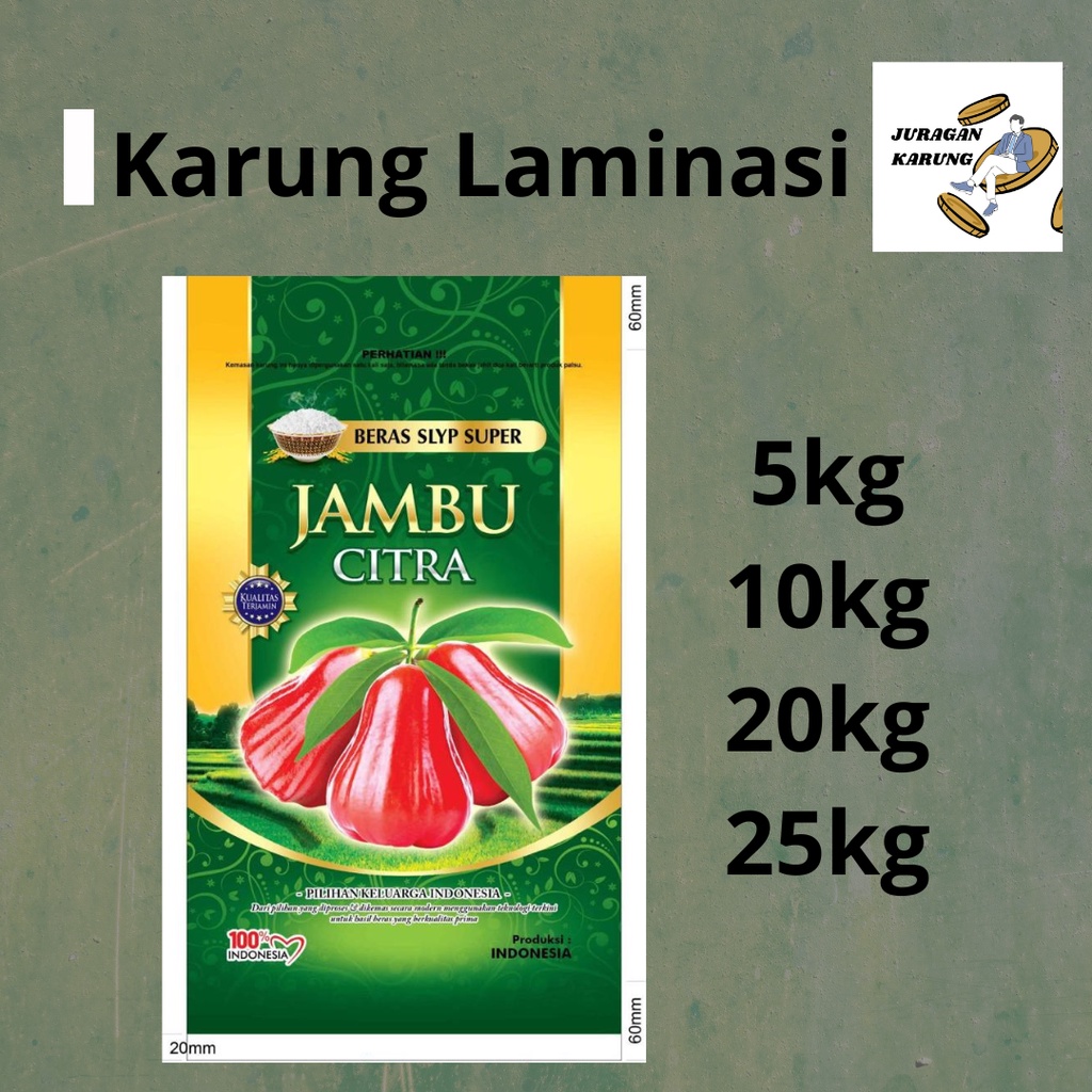 Jual Karung laminasi Jambu Citra Karung Beras Super Cetak Gambar TOP ...