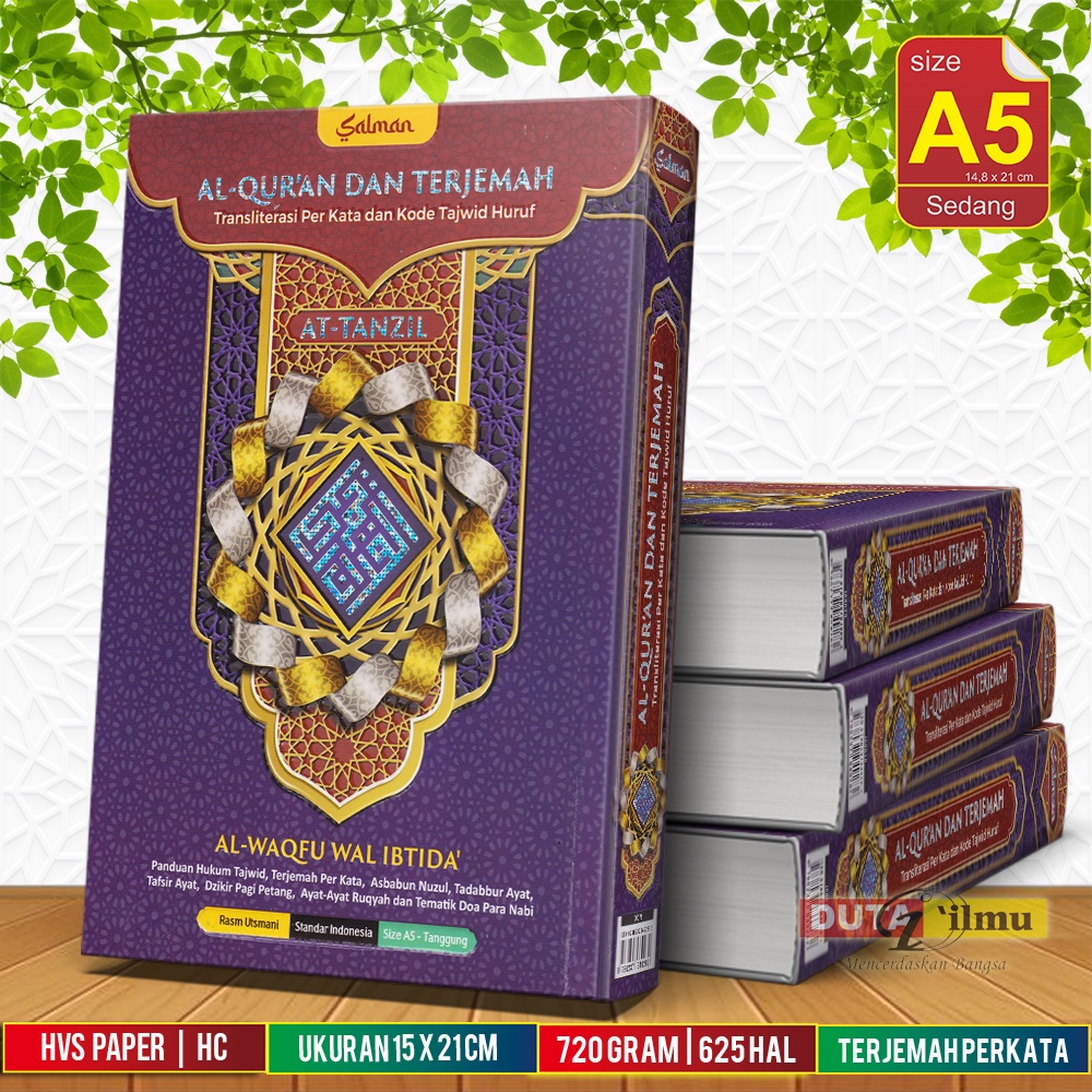 Jual AT TANZIL Alquran & Terjemah Transliterasi PER KATA & Kode Tajwid ...