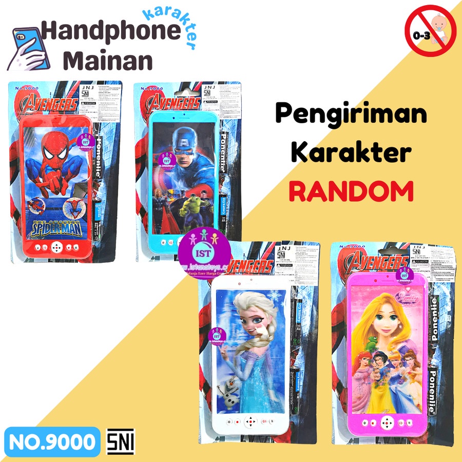 Jual OG Mainan Anak Handphone Dengan Karakter No.9000 | Shopee Indonesia