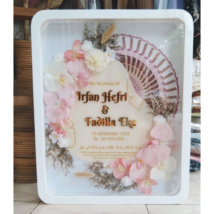 Jual Mahar Pernikahan Acrylic Bingkai Mahar 40*50 cm Bontanique ...