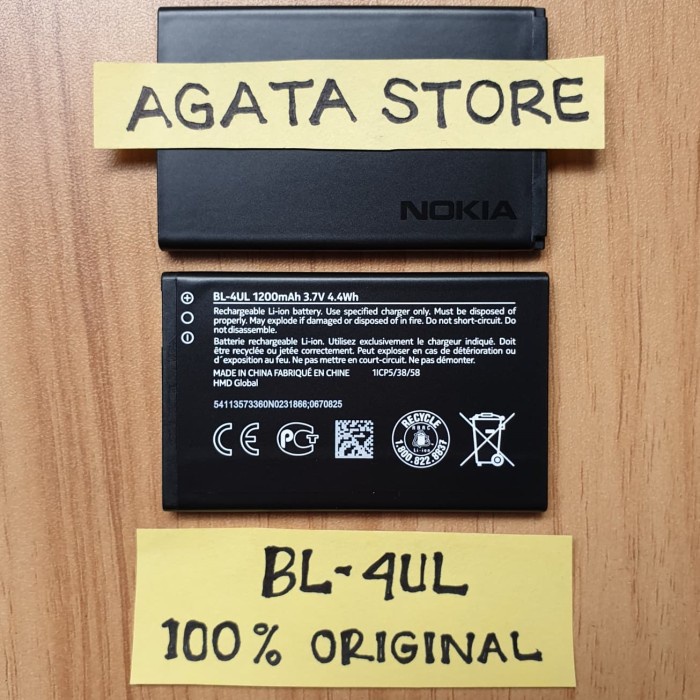 Jual Baterai Batre Nokia 225 / 3310 New Reborn BL-4UL Original 100% BL4UL | Shopee Indonesia