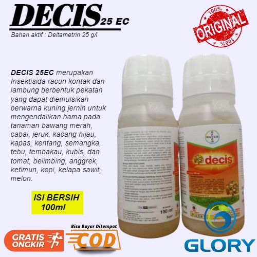 Jual Decis 25EC 100ML Bayer Obat Insektisida Pestisida Pembasmi Hama ...