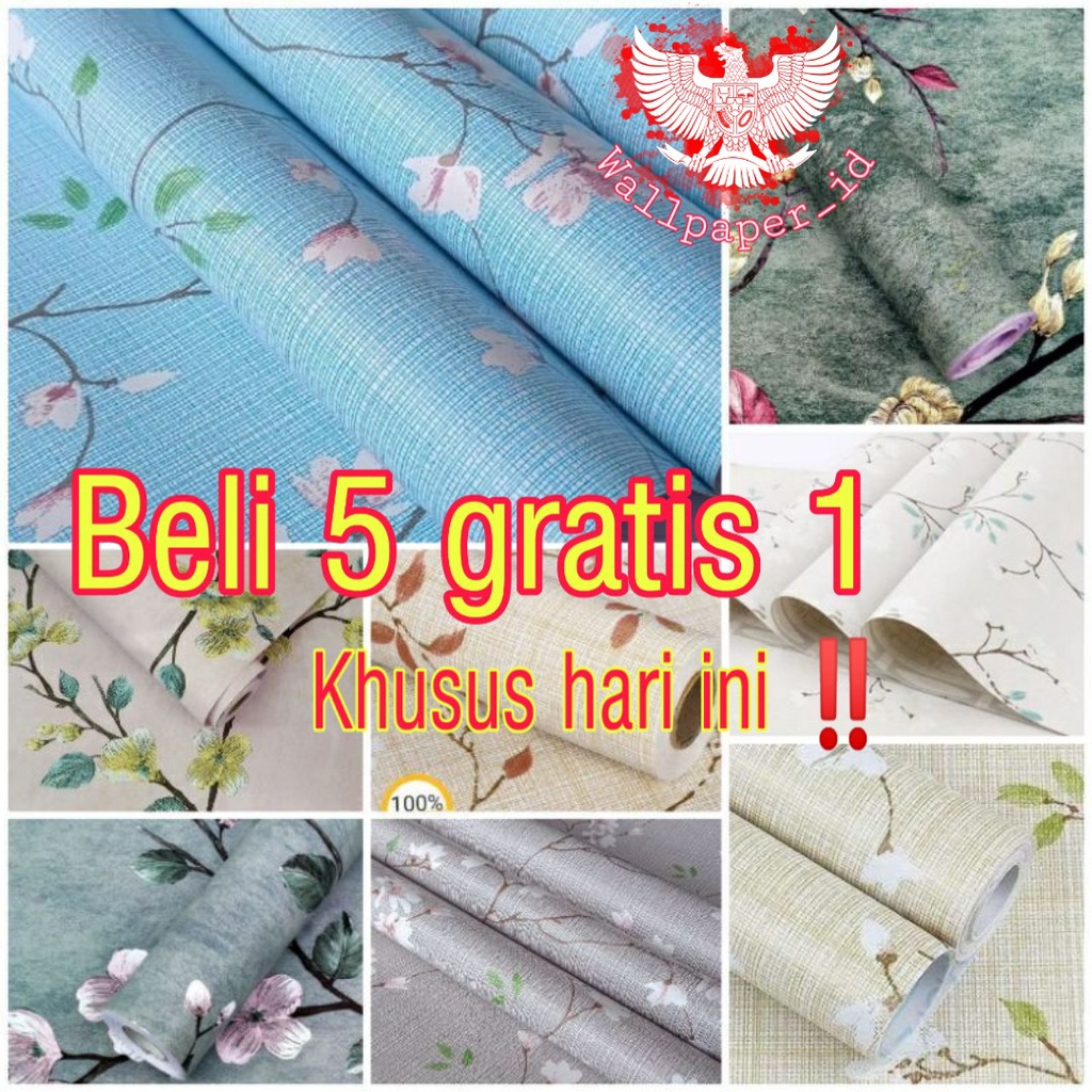 Jual Harga Spesial (Beli 5 gratis 1 )Wallpaper dinding sticker dinding ...