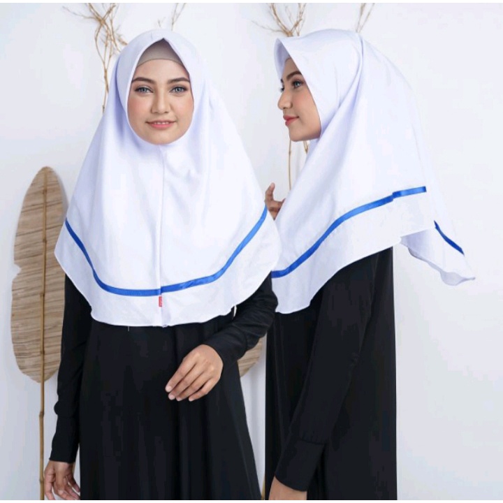 Jual Kerudung perawat Hijab Bidan segiempat instan Jilbab Sekolah katun ...