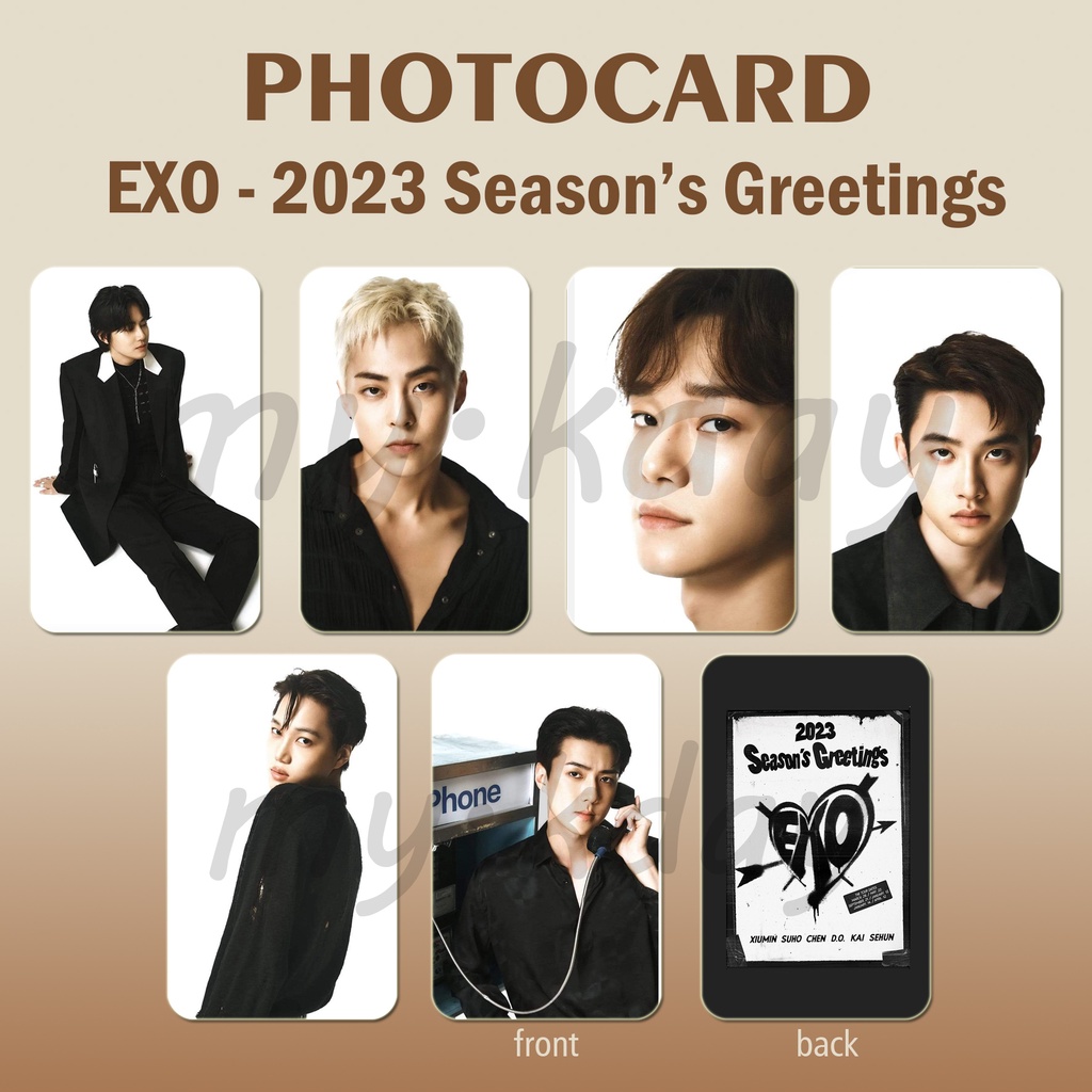 Jual PC-1080, Photocard EXO 2023 Season's Greetings 2 sisi | Shopee ...