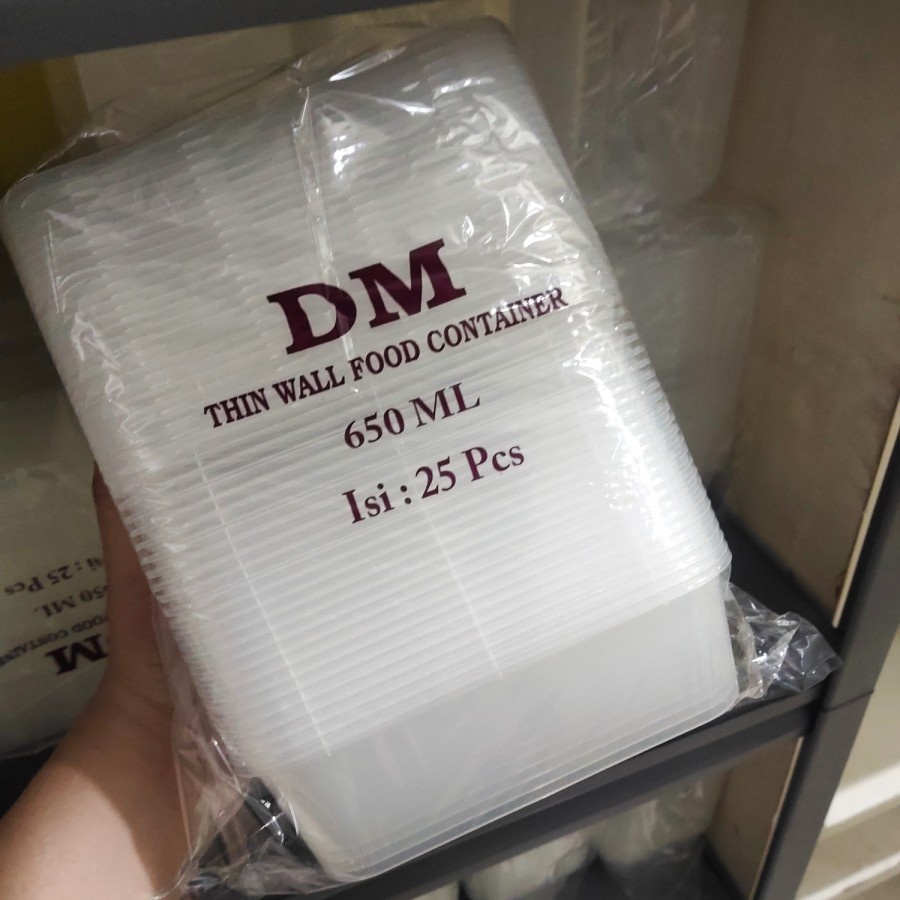 Jual THINWALL KOTAK PANJANG - 650 ML ISI 25PCS - FOOD CONTAINER BOX ...