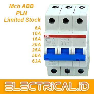Jual Safety Mcb 10A 16A 20A 25A 50A 63A Cl 6Ka - Brand Abb | Shopee ...