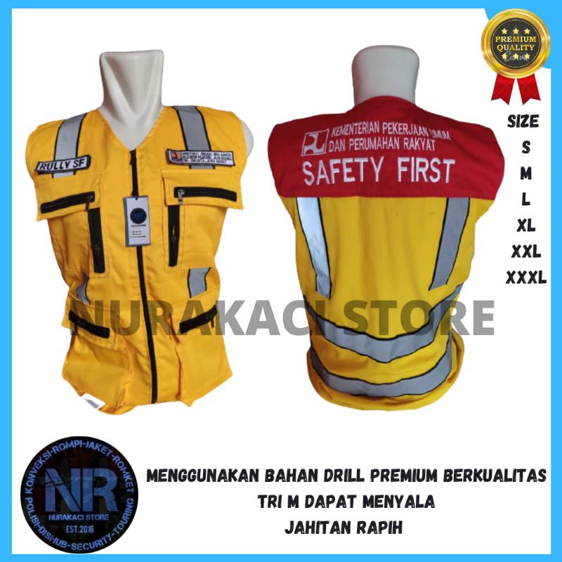 Jual ROMPI CUSTOM SAFETY FIRST PROYEK K3 | Shopee Indonesia