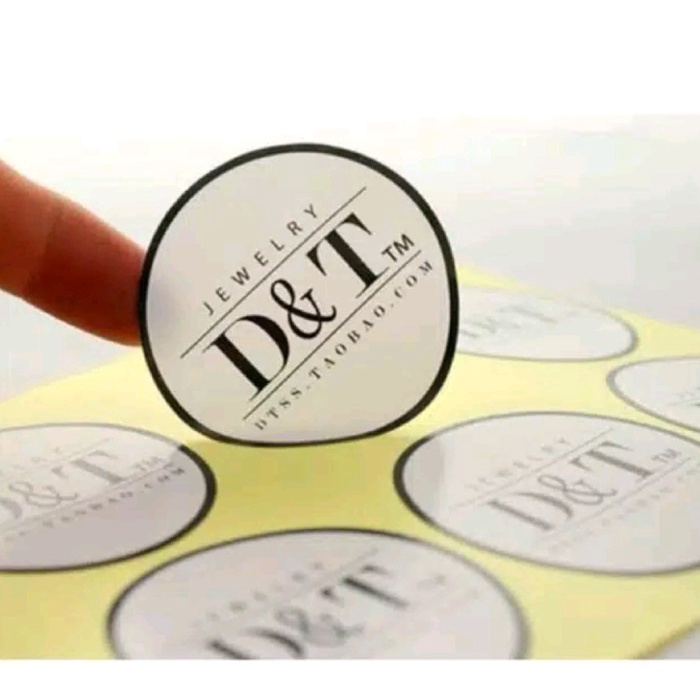 Jual Cetak Stiker Label + cutting (ukuran: 3cm, 5cm, 7cm)- Chromo ...
