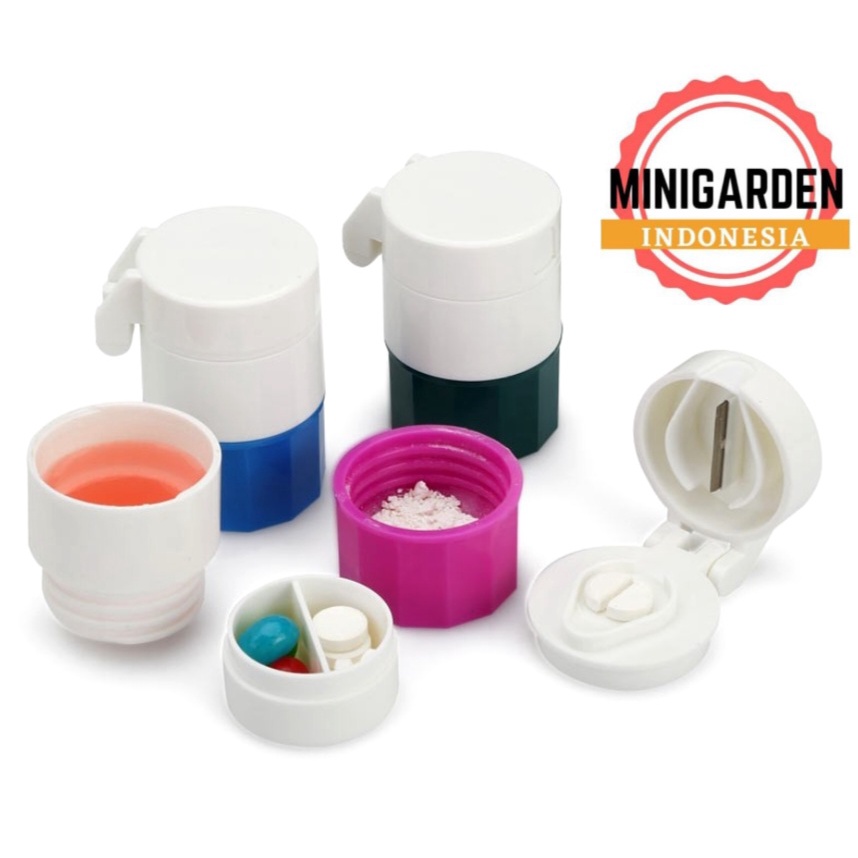 Jual PILL CRUSHER 4IN1 alat pemotong penggerus penghancur obat tablet ...