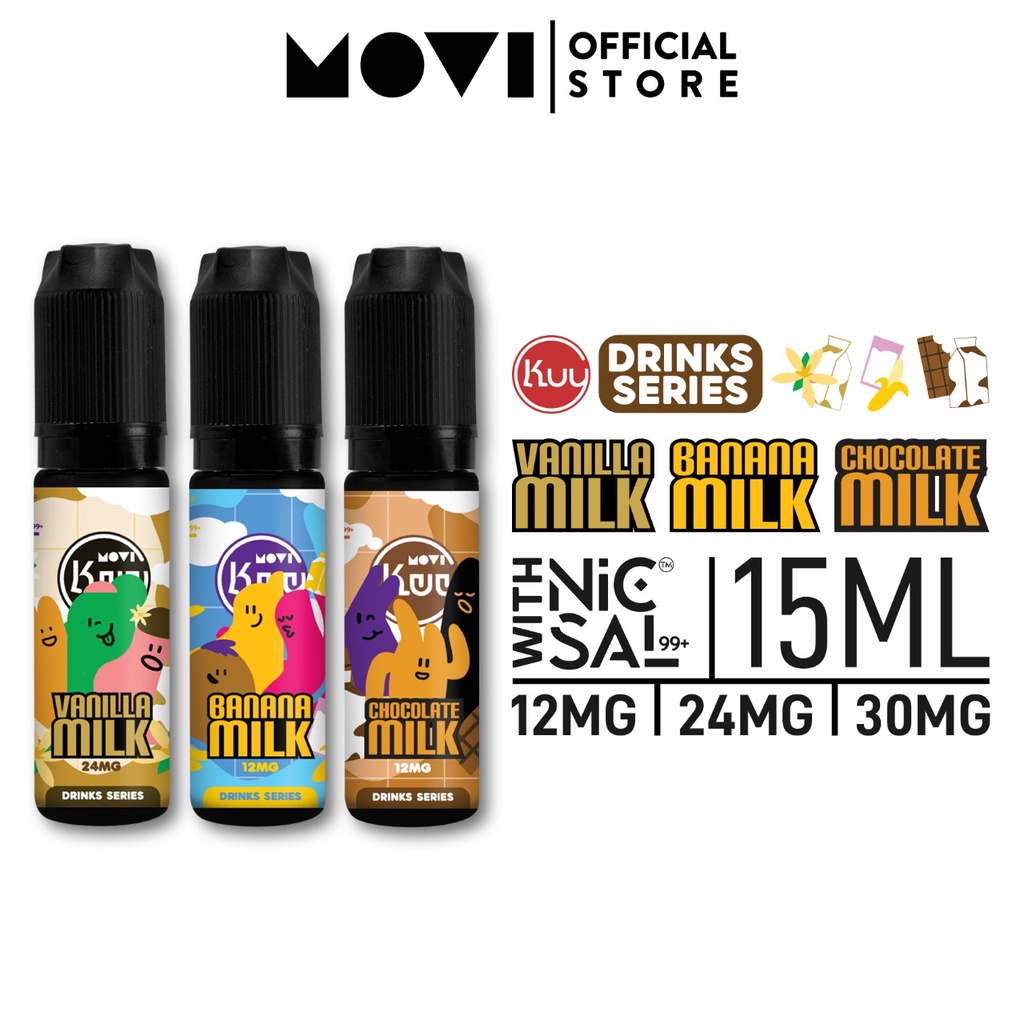 Jual LIQUID MOVI NICSAL99+ KUY DRINK SERIES 15ML BY MOVI | Shopee Indonesia