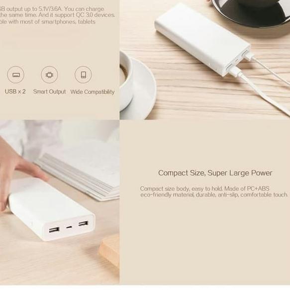 Jual PowerBank Xiaomi Mi 2C 20000 mAh Power Bank Mi 2 20000mAh | Shopee ...