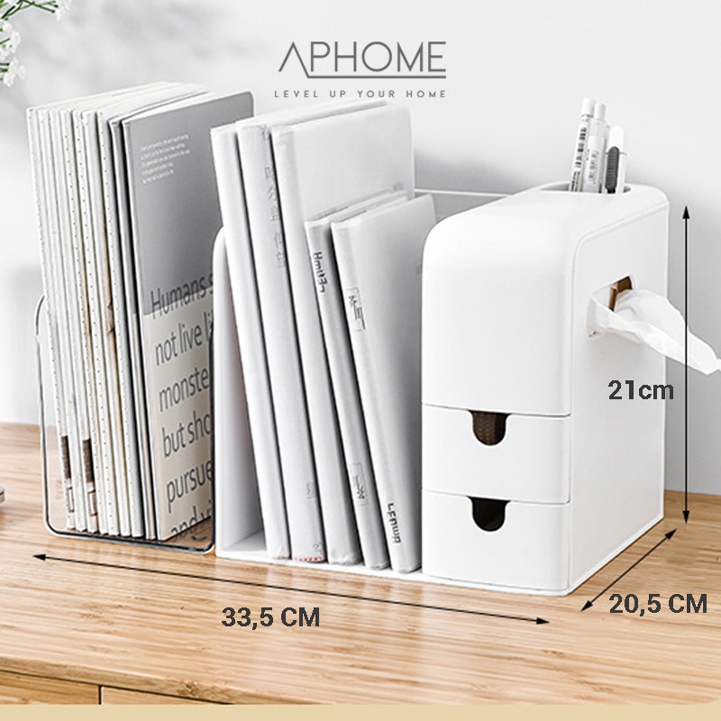 Jual APHOME Desk Organizer Rak Buku Meja Tempat Penyimpanan Alat Tulis ...
