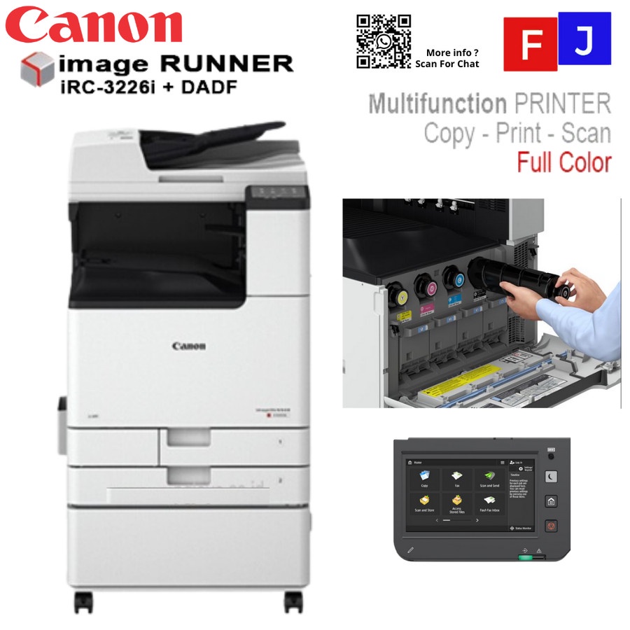 Jual Canon IR C3226i DADF Mesin Fotocopy Warna Ukuran A3 A4 GARANSI RESMI - Full Toner | Shopee ...