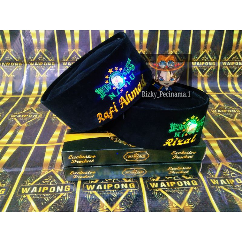 Jual peci NU pake lampu bonus bordir nama | Shopee Indonesia