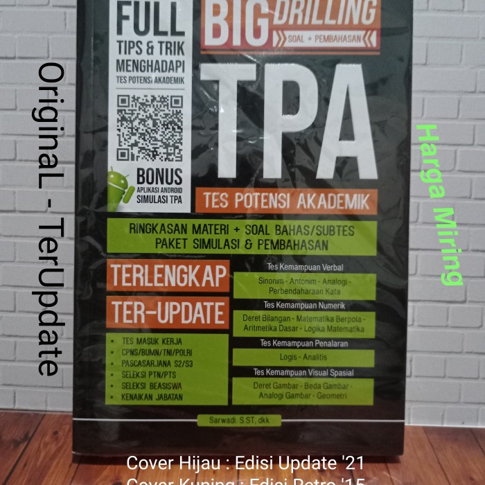 Jual Persiapan Psikotest Tpa Pascasarjana Simak Ui-Sm Itb-Paps Ugm-Ptn ...