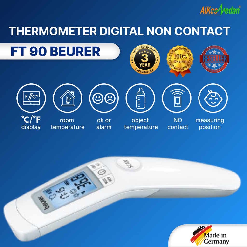Jual THERMOMETER DIGITAL NON CONTACT FT90 BEURER / TERMOMETER (alat ...