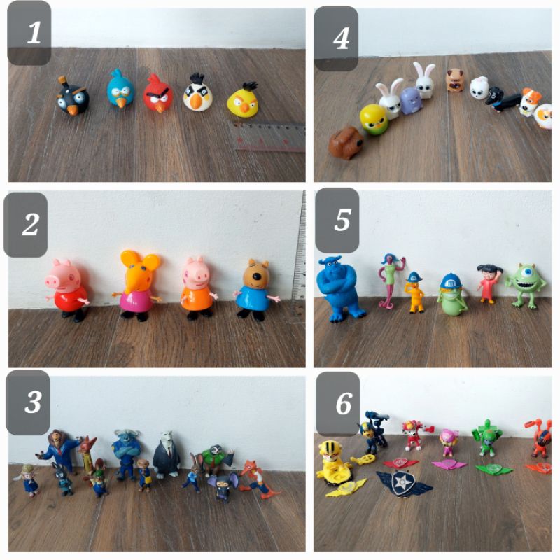 Jual PRELOVED NEW FIGURE SET MAINAN ANAK ANGRY BIRD PETS PEPPA PIG ...