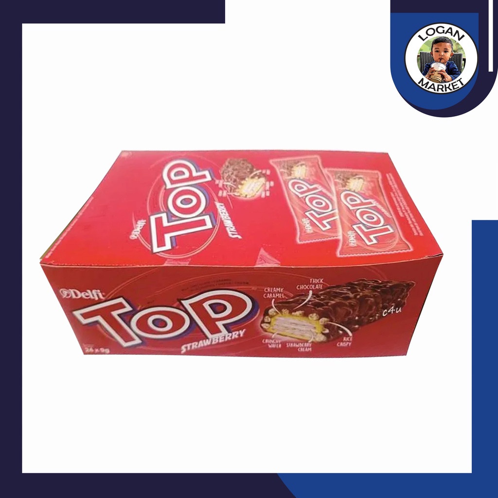 Jual Delfi Top Wafer 1 Box Isi 24 Pcs Sachet 24Pcs Coklat | Shopee ...