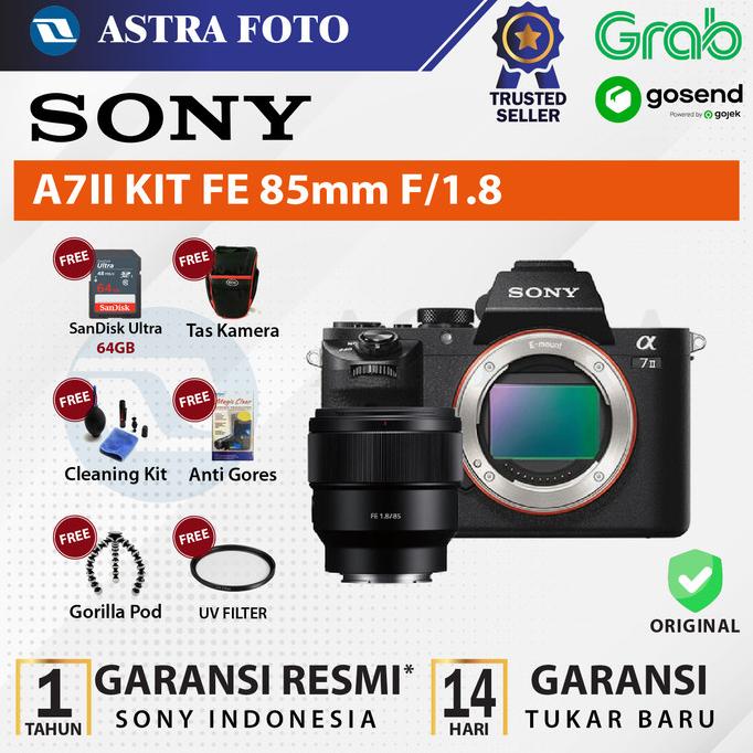 Jual SONY ALPHA A7 II KIT FE 85mm F/1.8 MIRRORLESS GARANSI RESMI SONY ...
