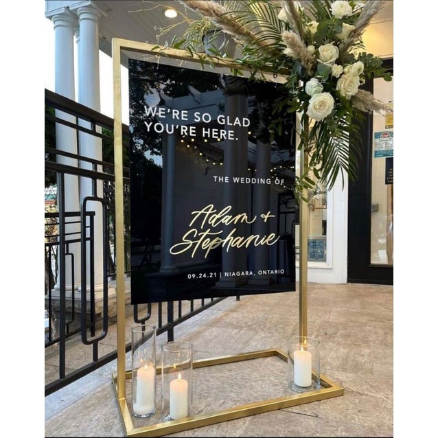 Jual Akrilik Sign 60×80 / Wedding Sign / Congratulations Acrylic Custom ...