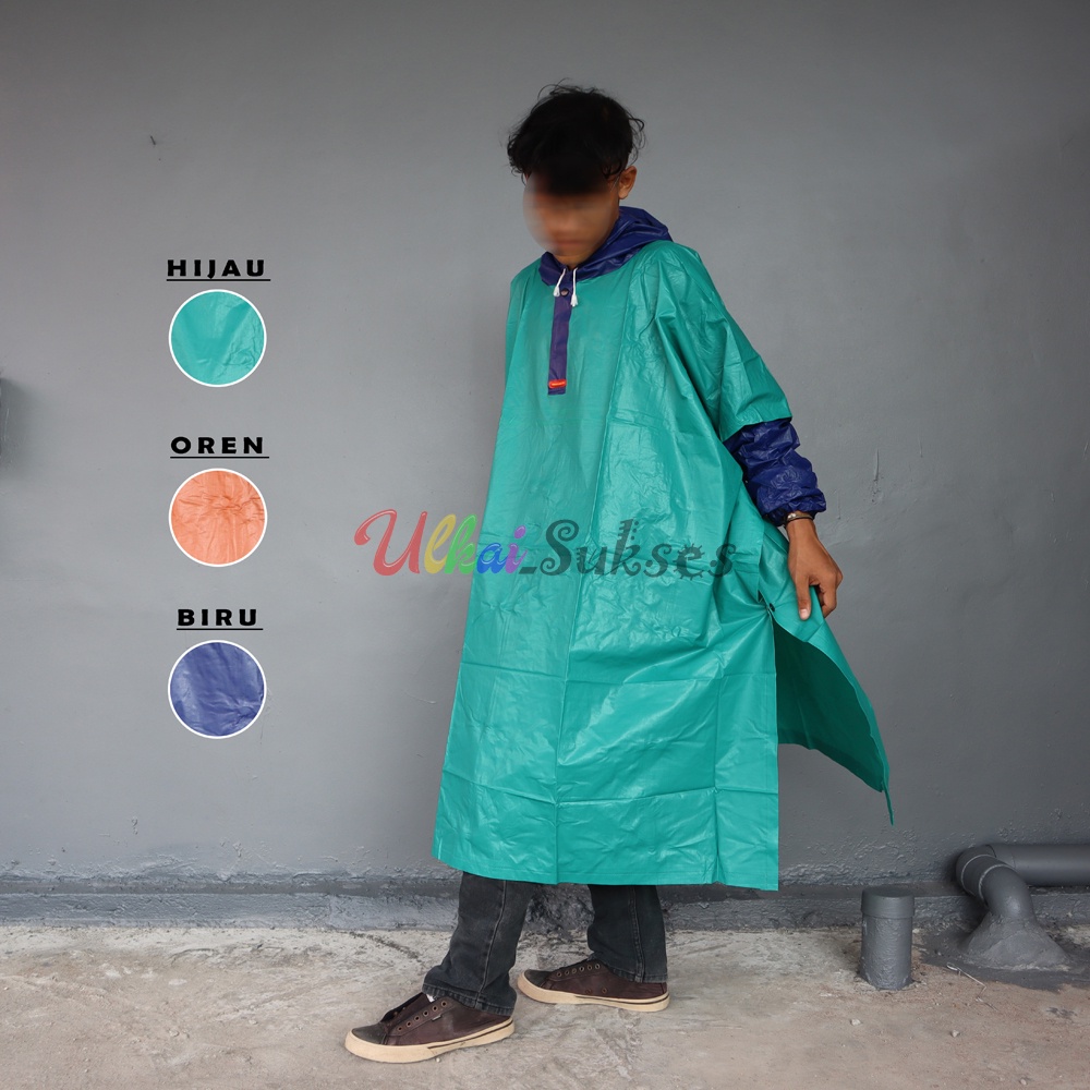 Jual Jas Hujan Ponco Twister Raincoat Indoplast Ponco Lengan Mantel ...