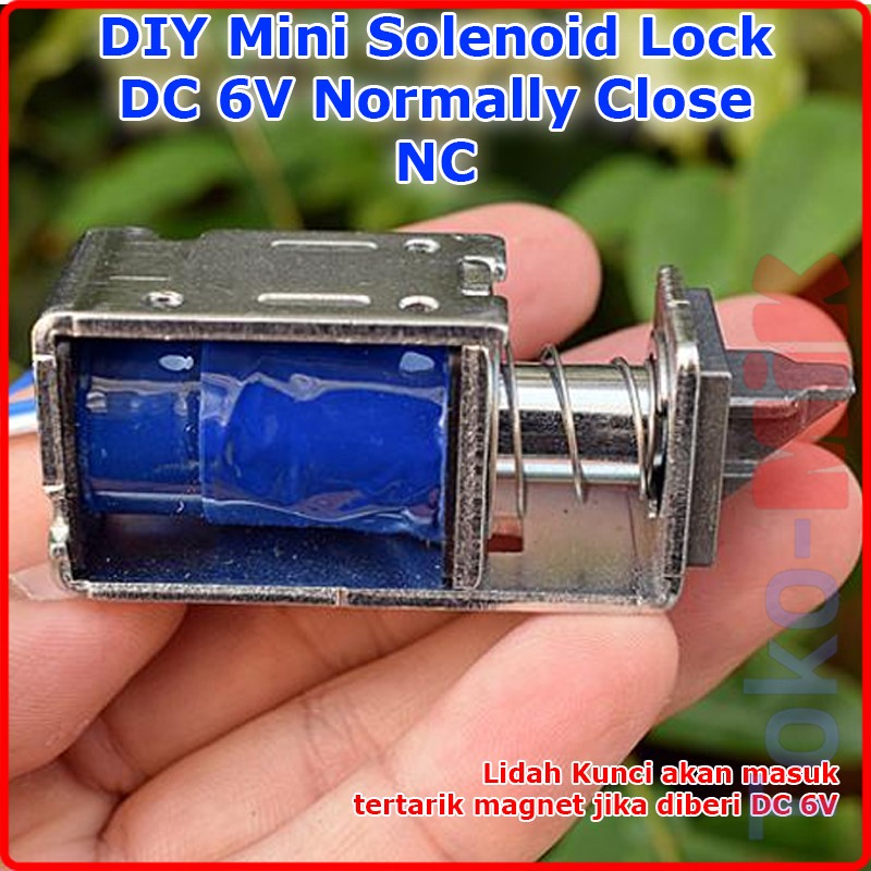 Jual DIY Mini Solenoid Lock Electric Kunci Pintu Selenoid NC DC 6V ...