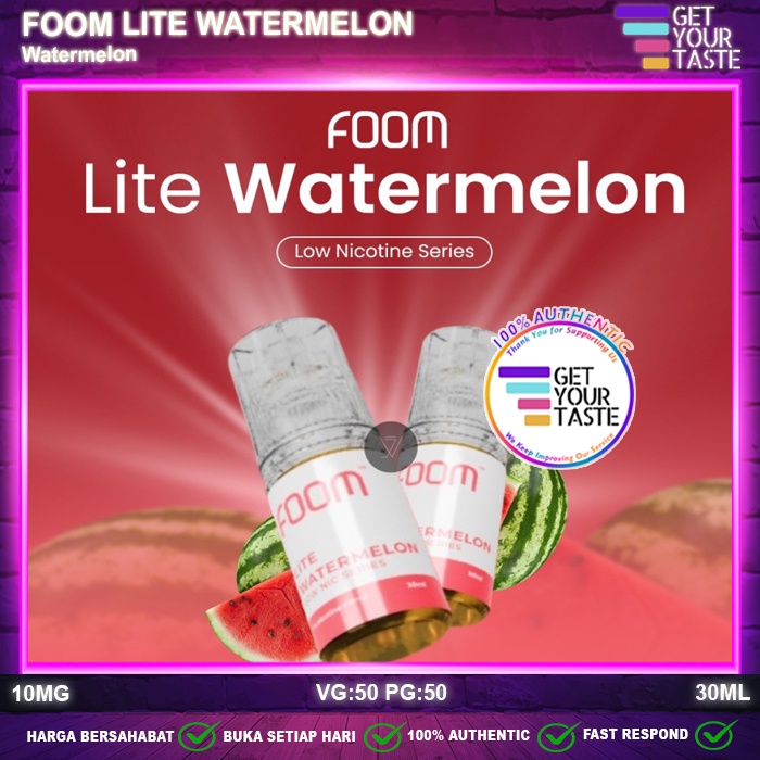 Jual Liquid Foom LITE Watermelon Fruity Salt Nic 30ML Pods Friendly by ...