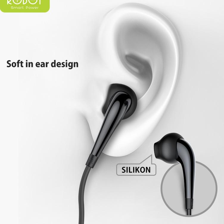 Jual [CODE ER18] Headset Robot RE701 Headset Wired Earphone Bass ...