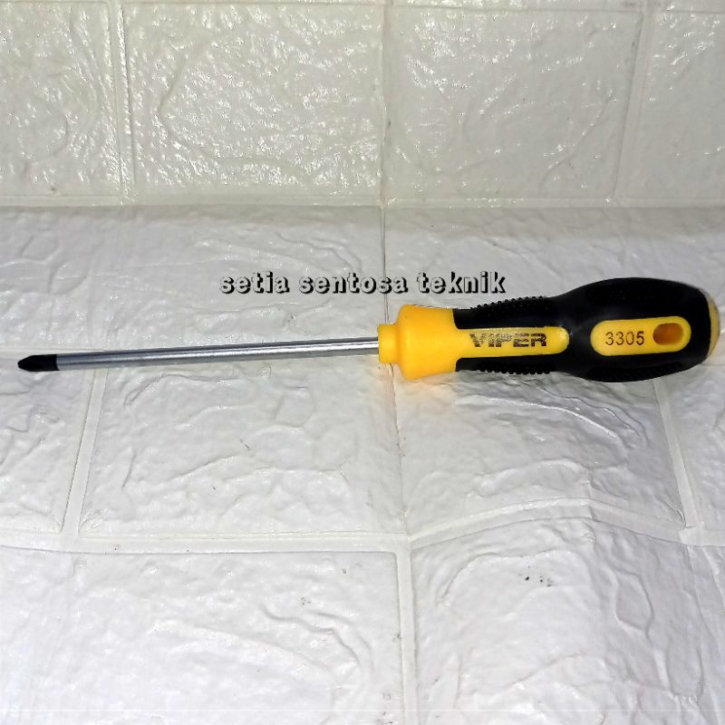 Jual Obeng Plus Gagang Besar Panjang 4" 5" 6" 8" 10" 12" VIPER | Shopee ...