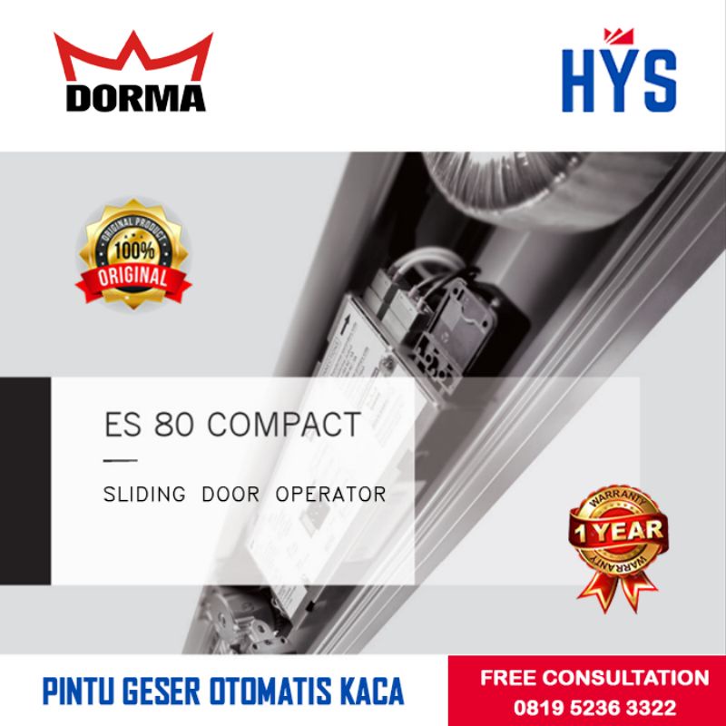 Jual Automatic Sliding Door Dorma ES 80 Compact Pintu Geser Otomatis ...