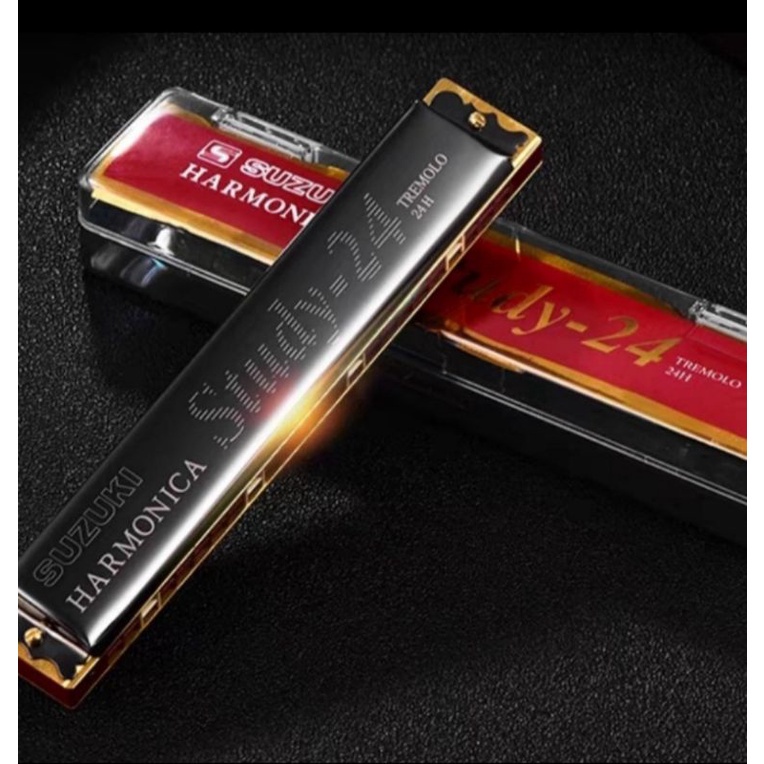 Jual Harmonika Suzuki Study-24 Harmonica Tremolo 24 Holes | Shopee Indonesia