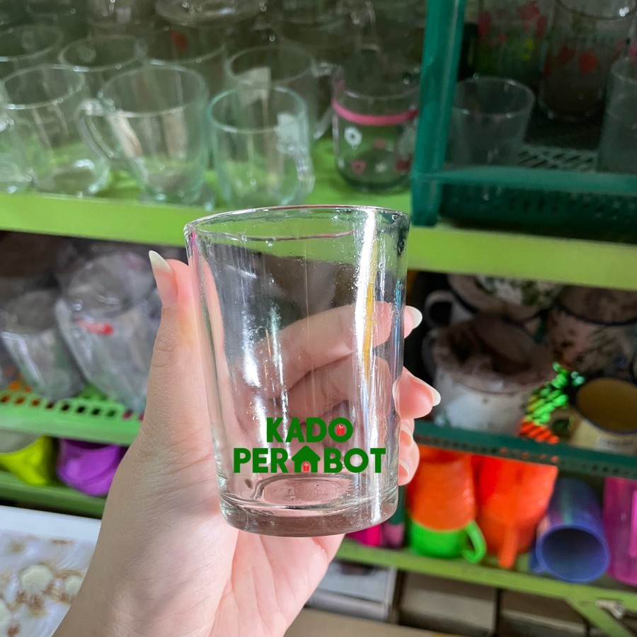 Jual Gelas Jamu Polos - Gelas Bulat Polos - Gelas Kaca Bulat | Shopee ...