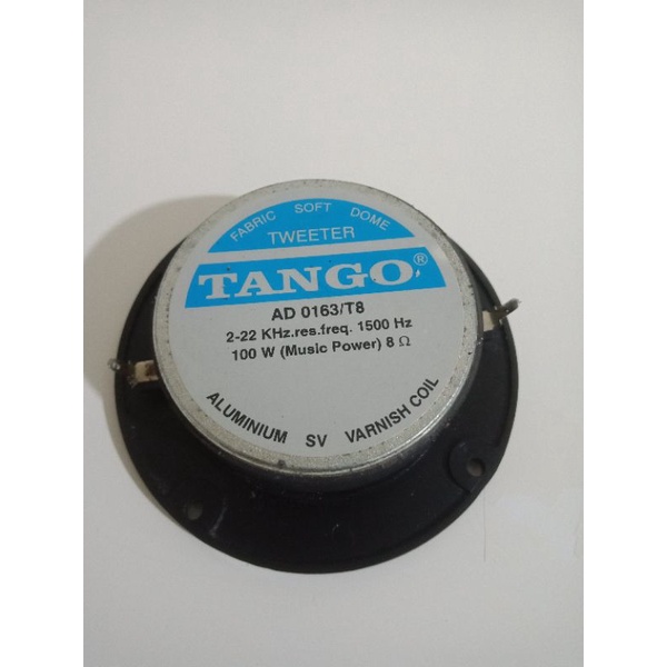 Jual speaker tweeter tweter magnet dome tanggo 100w 8 ohm no acr ...