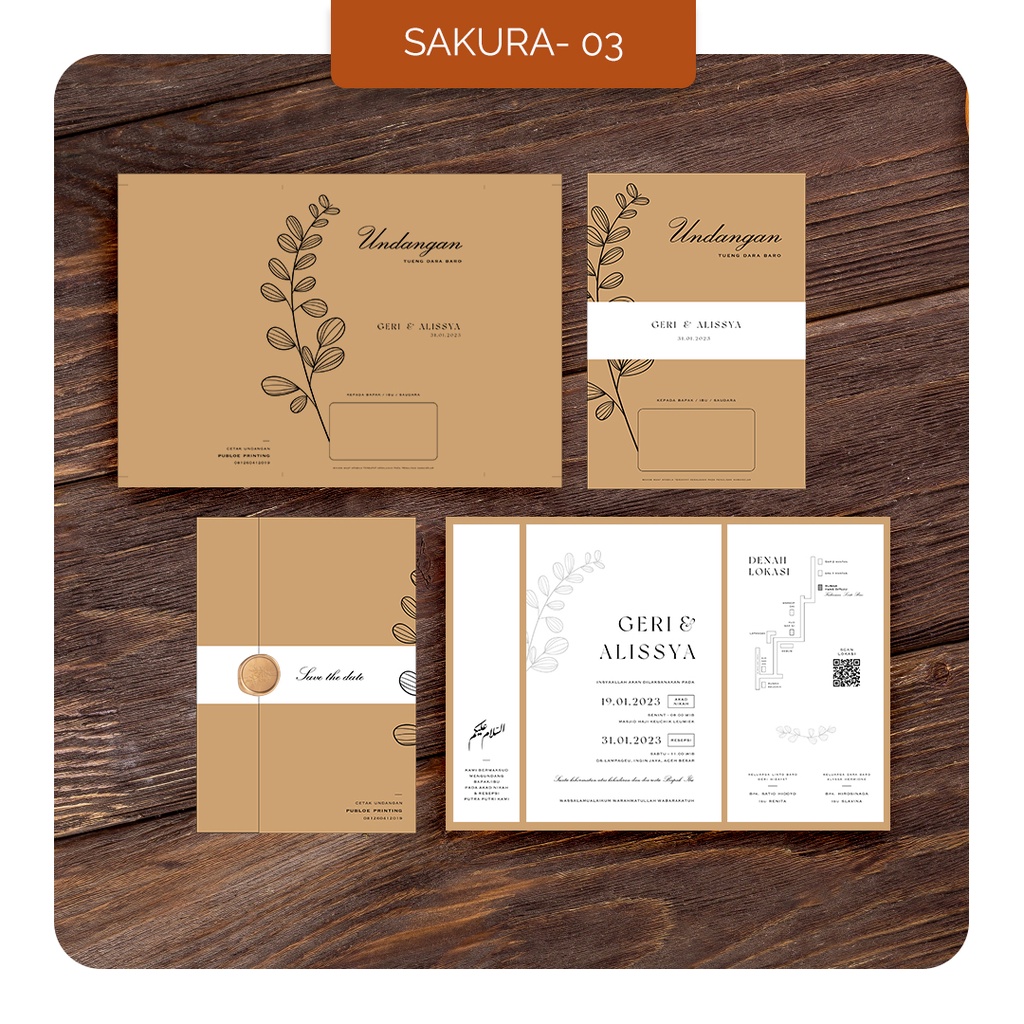 Jual Undangan Nikah Rustic, Undangan Nikah Aesthetic, Undangan Murah ...